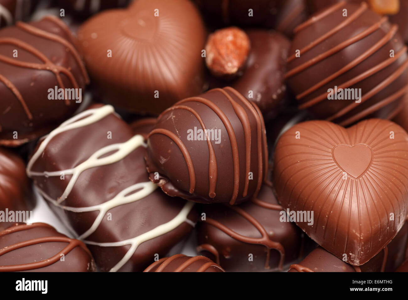 Lots of chocolate. Closeup Stock Photo - Alamy