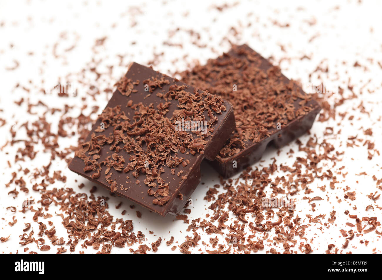Delicious chocolate in grated chocolate crumbs Stock Photo - Alamy