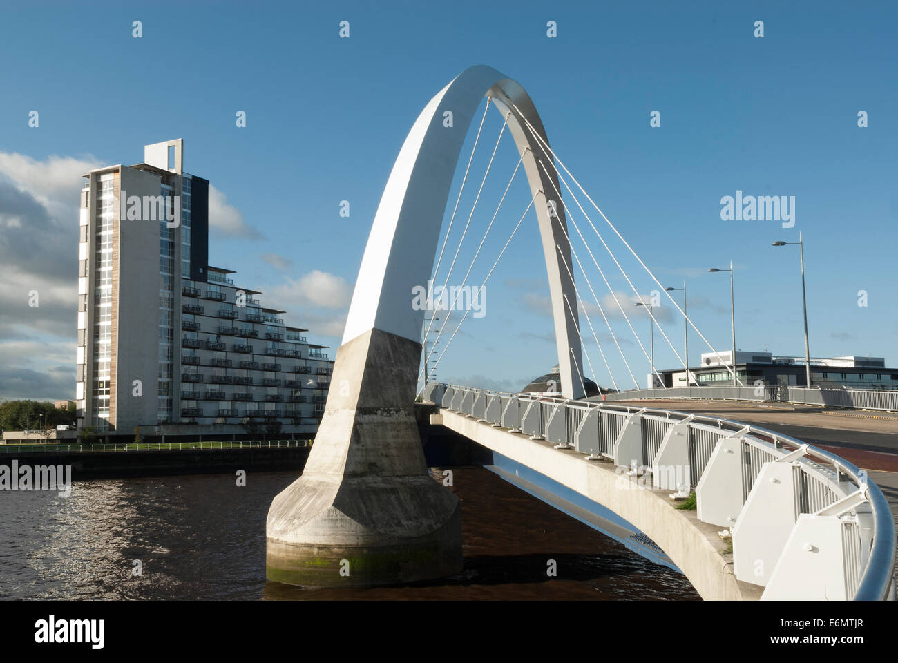 Clyde Arc Bridge over the River Clyde Glasgow Stock Photo - Alamy