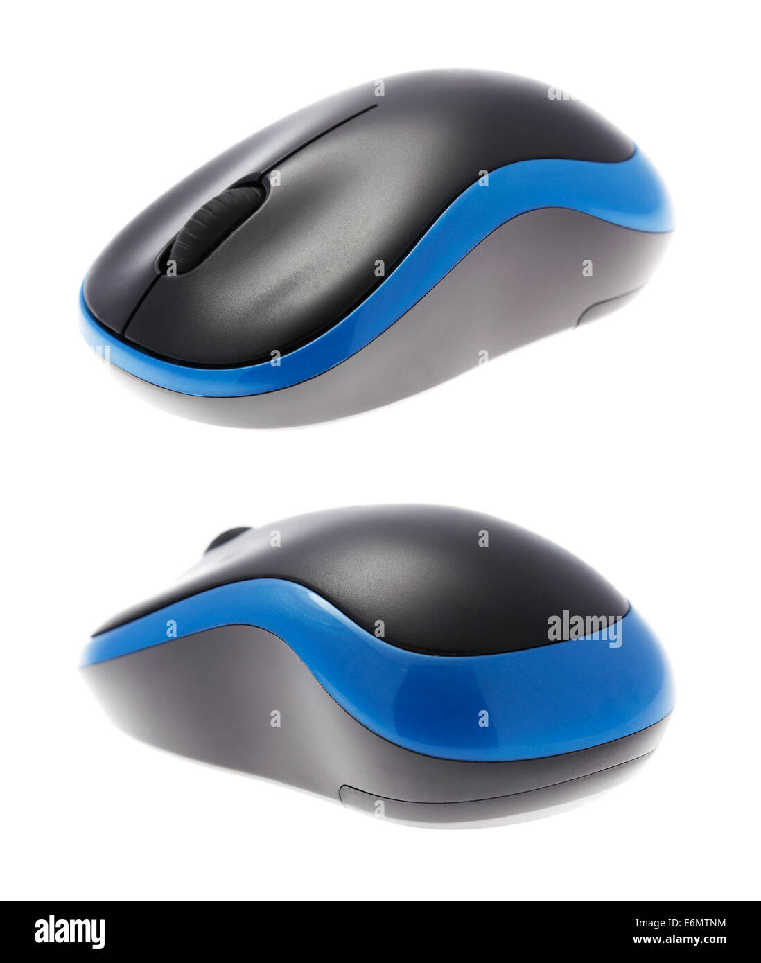 Beautiful design of a computer wireless mouse on a white background ...