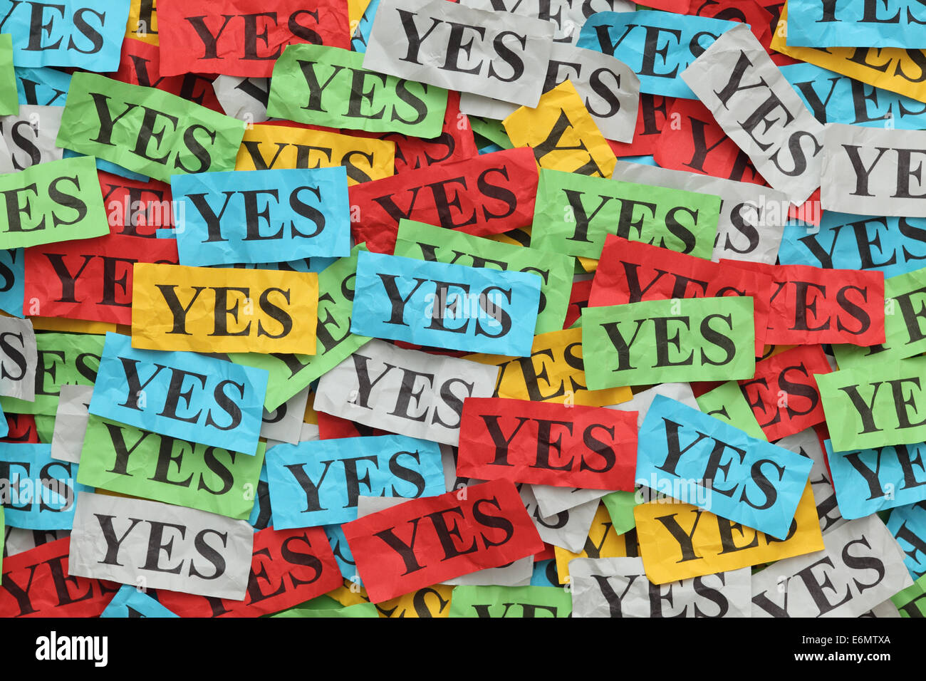 Word yes hi-res stock photography and images - Alamy