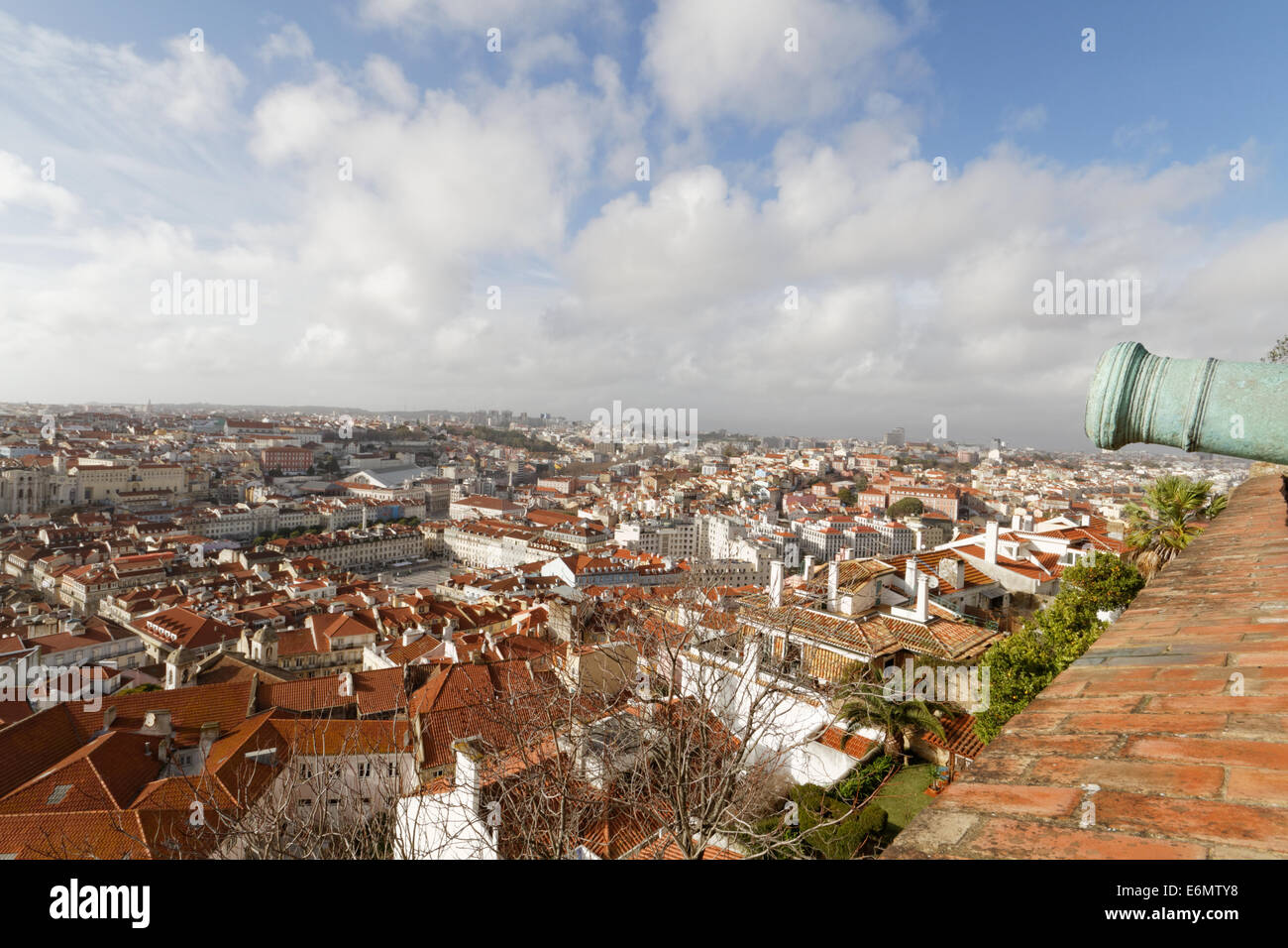 Lisbon, View from Sao Jorge Castle, Portugal Stock Photo - Alamy