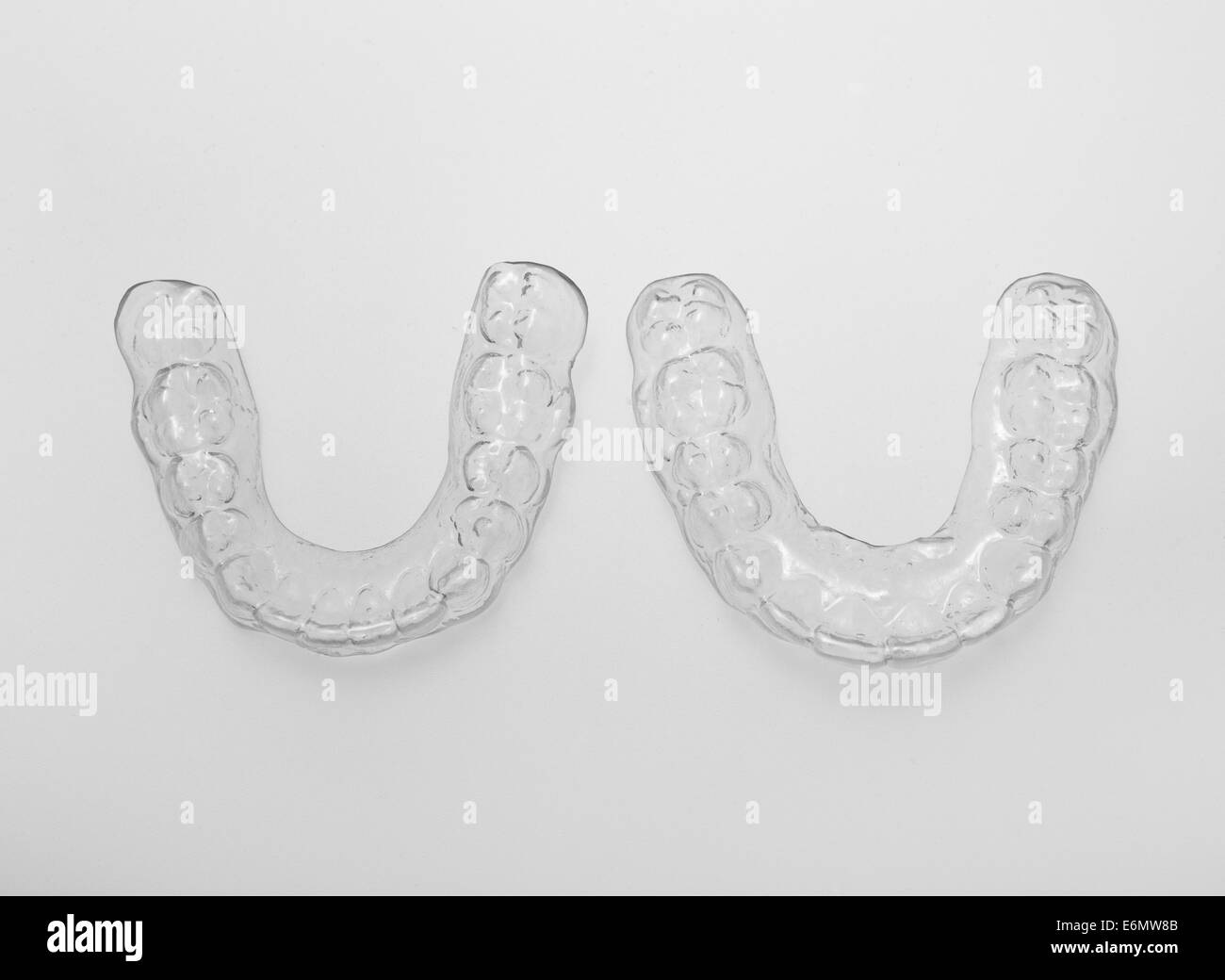 Translucent essix retainer Stock Photo - Alamy