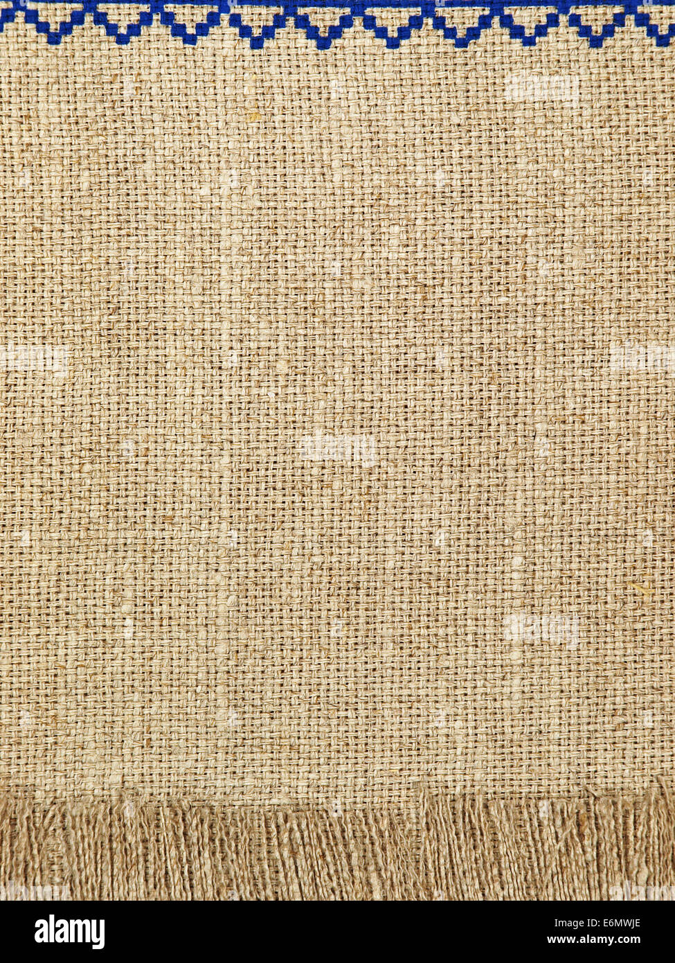 Linen natural texture pattern with fringe as background Stock Photo - Alamy