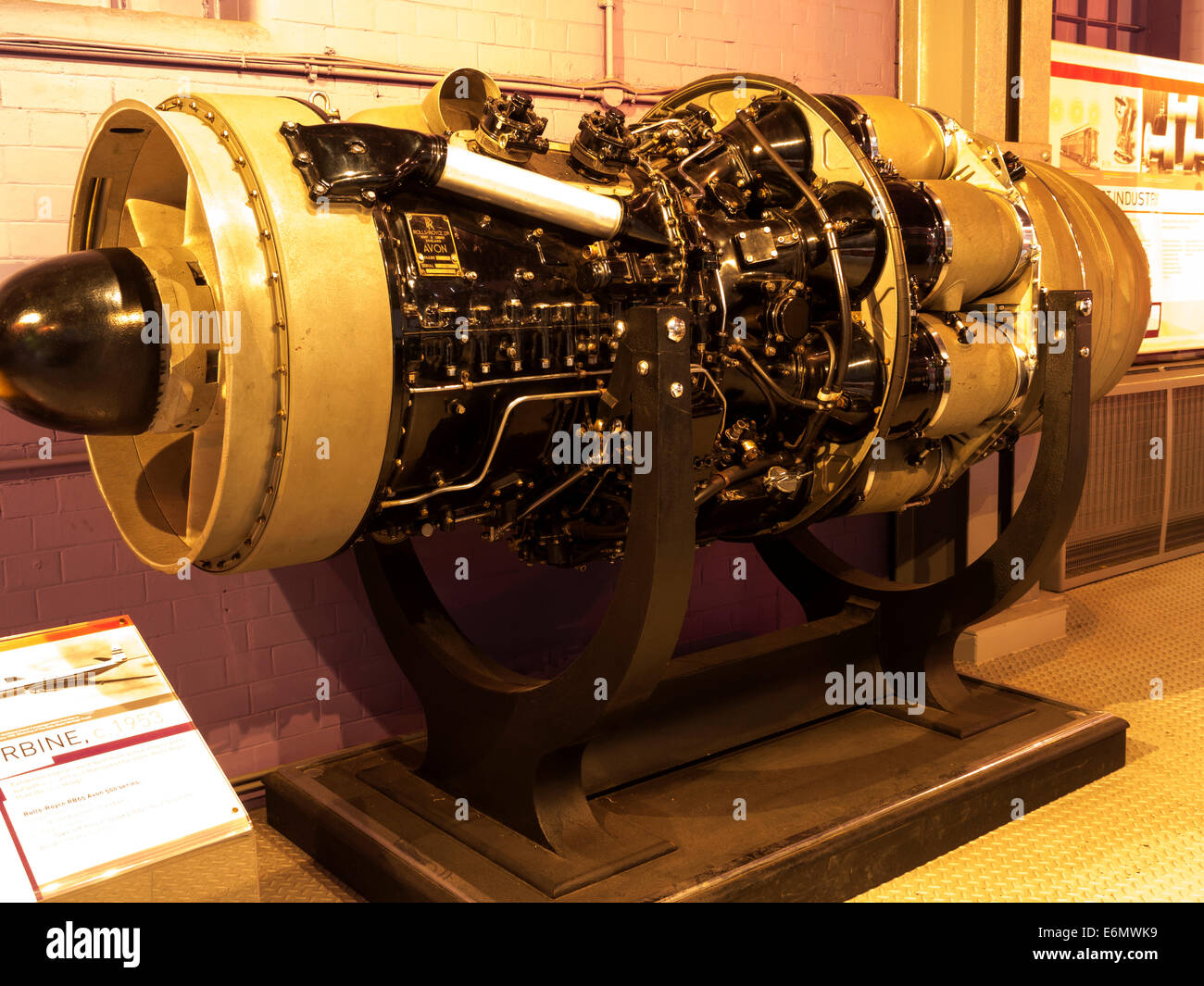 Rolls Royce Derwent jet engine at Kelham Island Industrial Museum ...