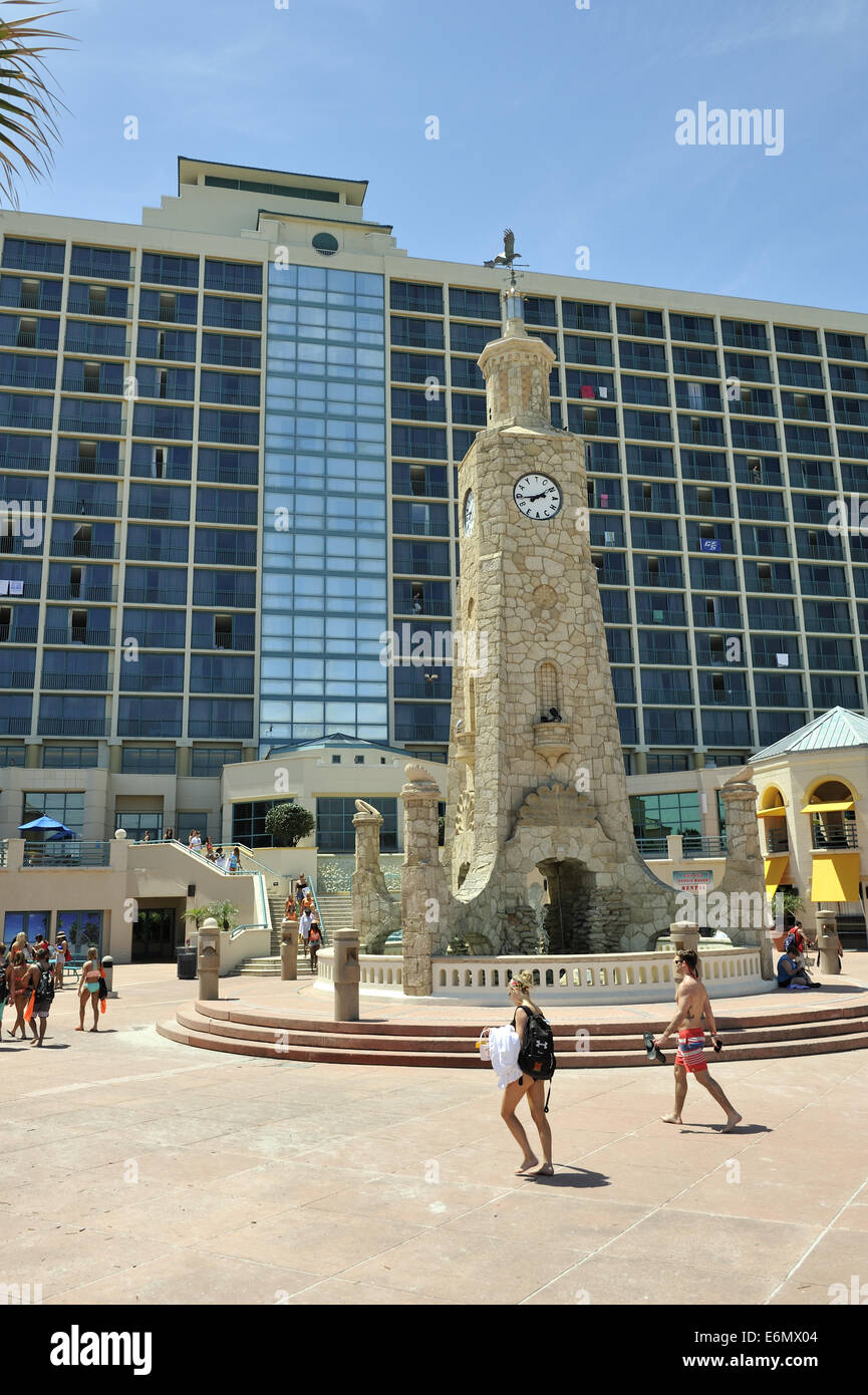 The Coquina Clock Tower in Daytona Beach's Oceanfront Park at Ocean ...