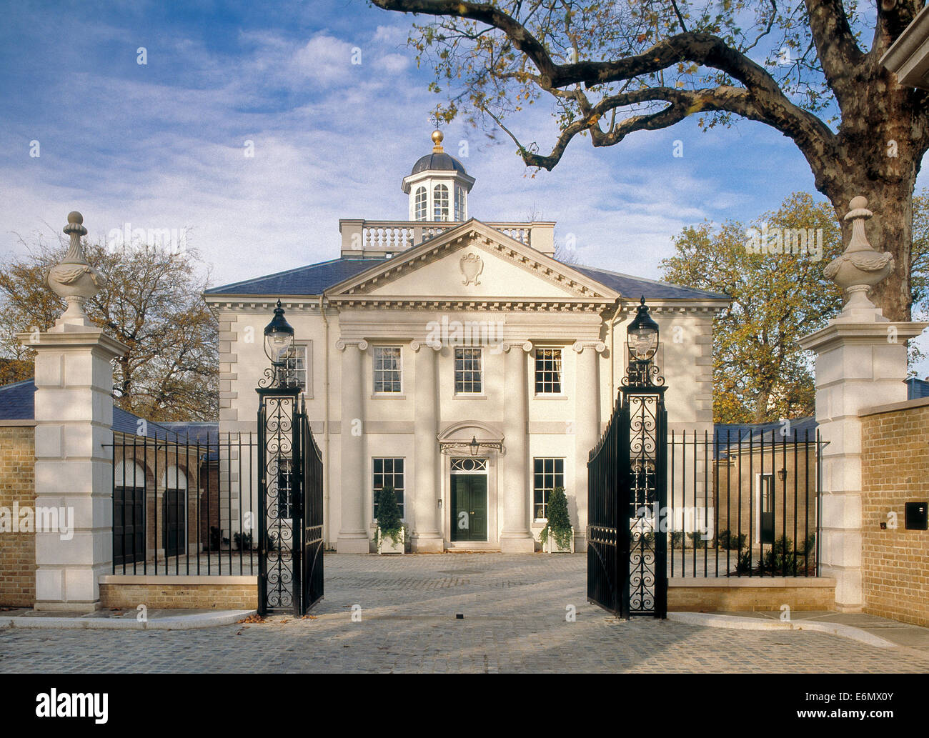Luxury Ionic Villa in Regents Park designed by Quinlan Terry Stock ...