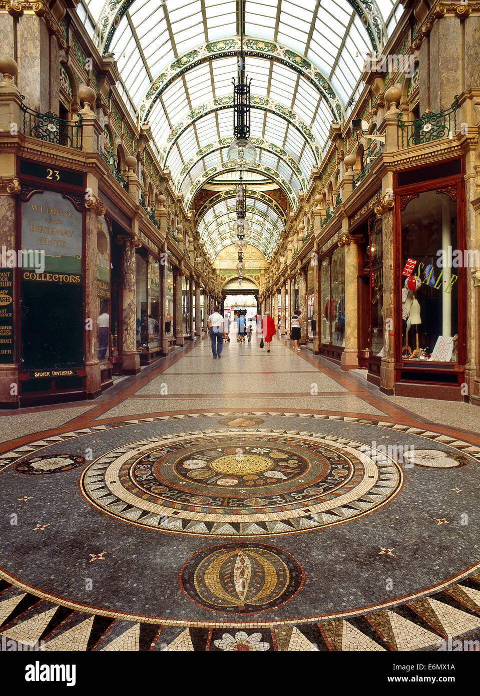 County Arcade in Leeds designed by theatre architect Frank Matcham ...