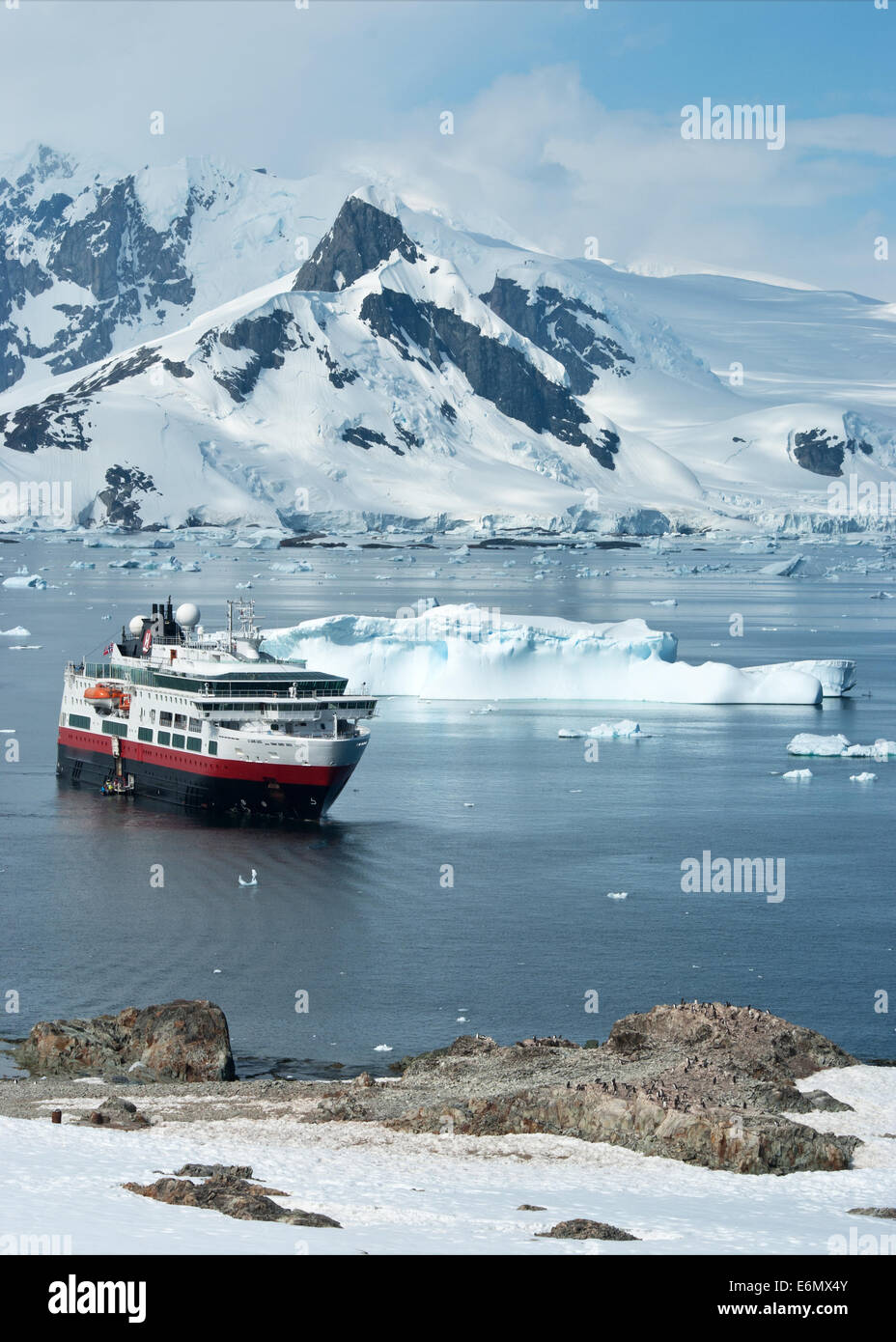Antarctica penguin ship tourist hi-res stock photography and images - Alamy