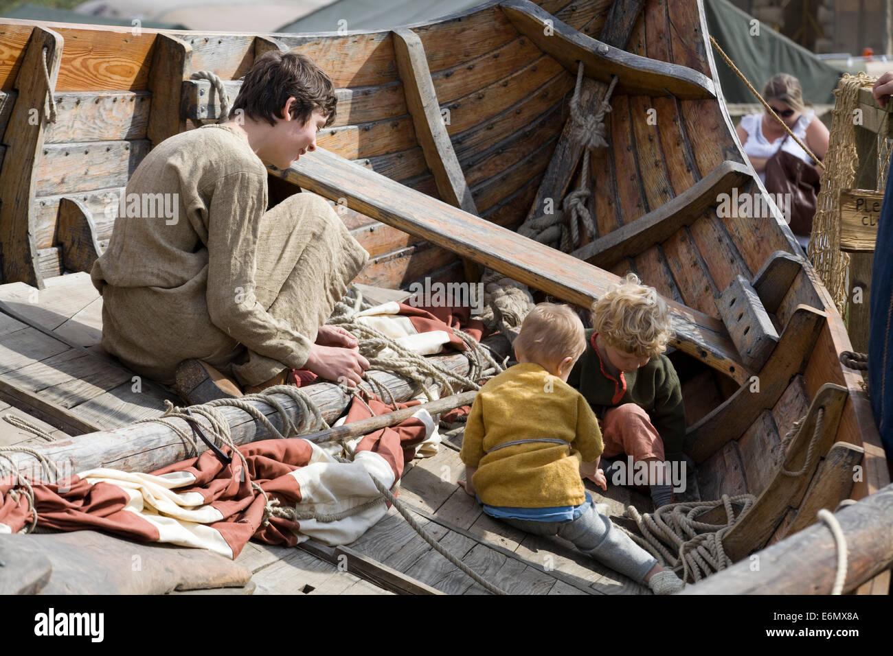 Full scale replica of a viking snekkja hi-res stock photography and ...