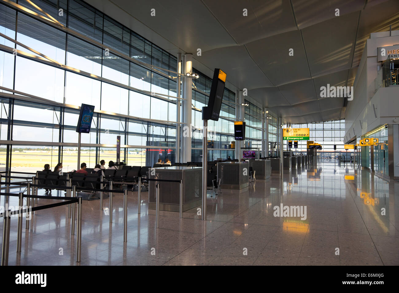The gates at the new terminal 2 building at Heathrow airport , London ...