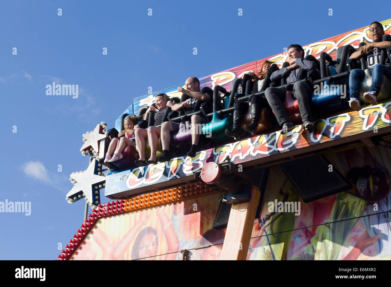 Blackpool pier funfair rides blackpool hi-res stock photography and ...