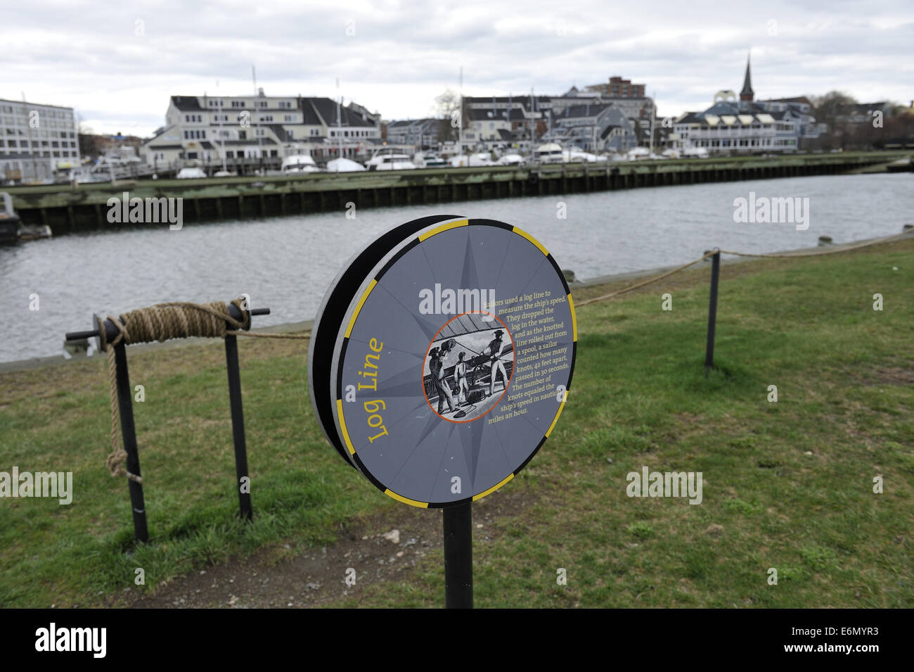 Educational installation explaining sailors' Log Line. Salem Maritime ...