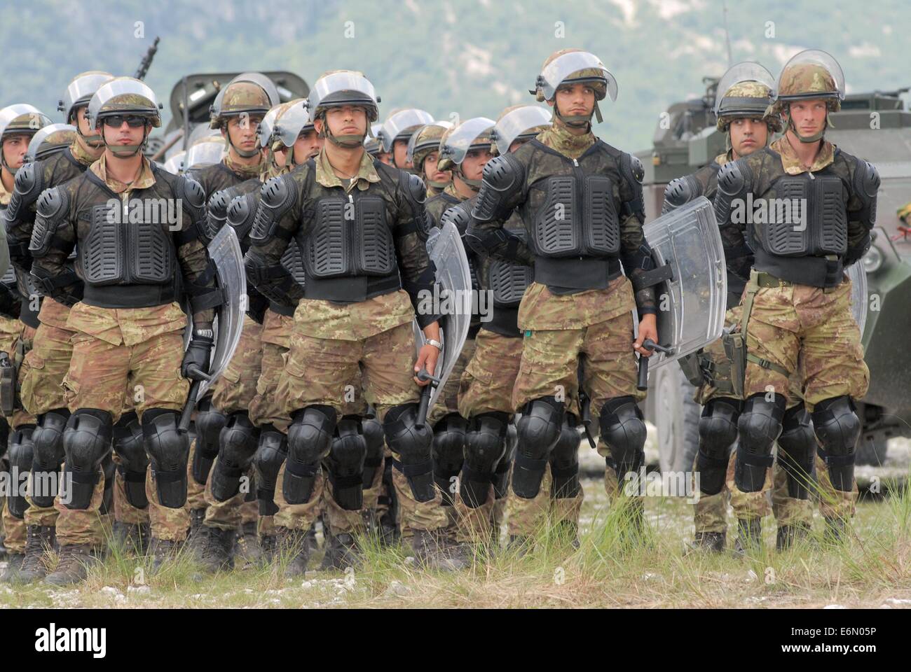 MLF, European Multinational Land Force; Italian Army Mountain brigade ...