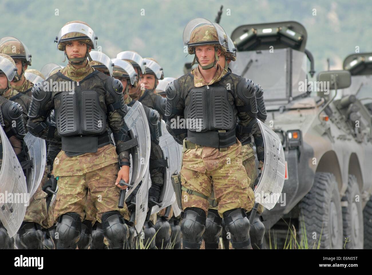 MLF, European Multinational Land Force; Italian Army Mountain brigade ...