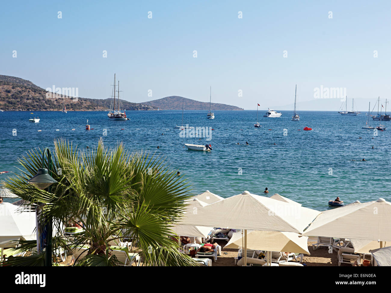 On the beautiful beaches of Bitez, Turkey Stock Photo - Alamy