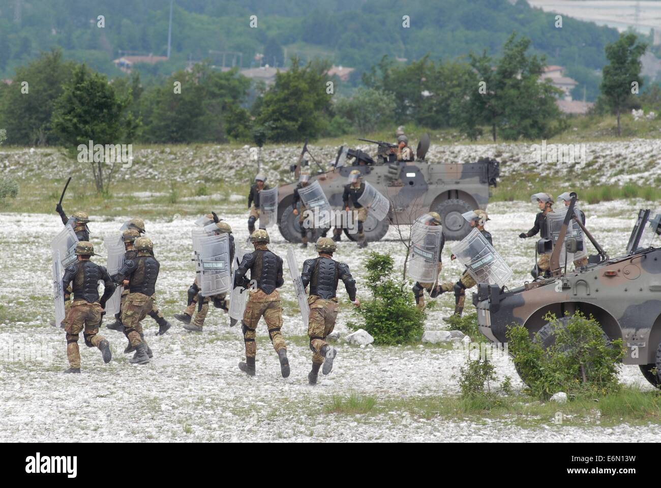 MLF, European Multinational Land Force; Italian Army Mountain brigade ...