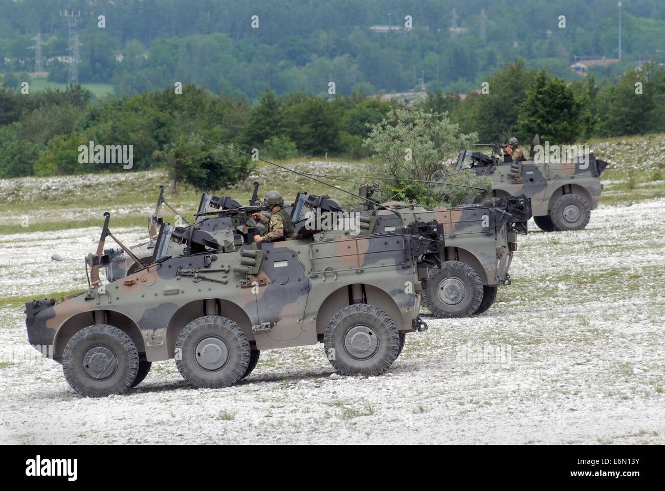 MLF, European Multinational Land Force; Italian army, alpine brigade ...