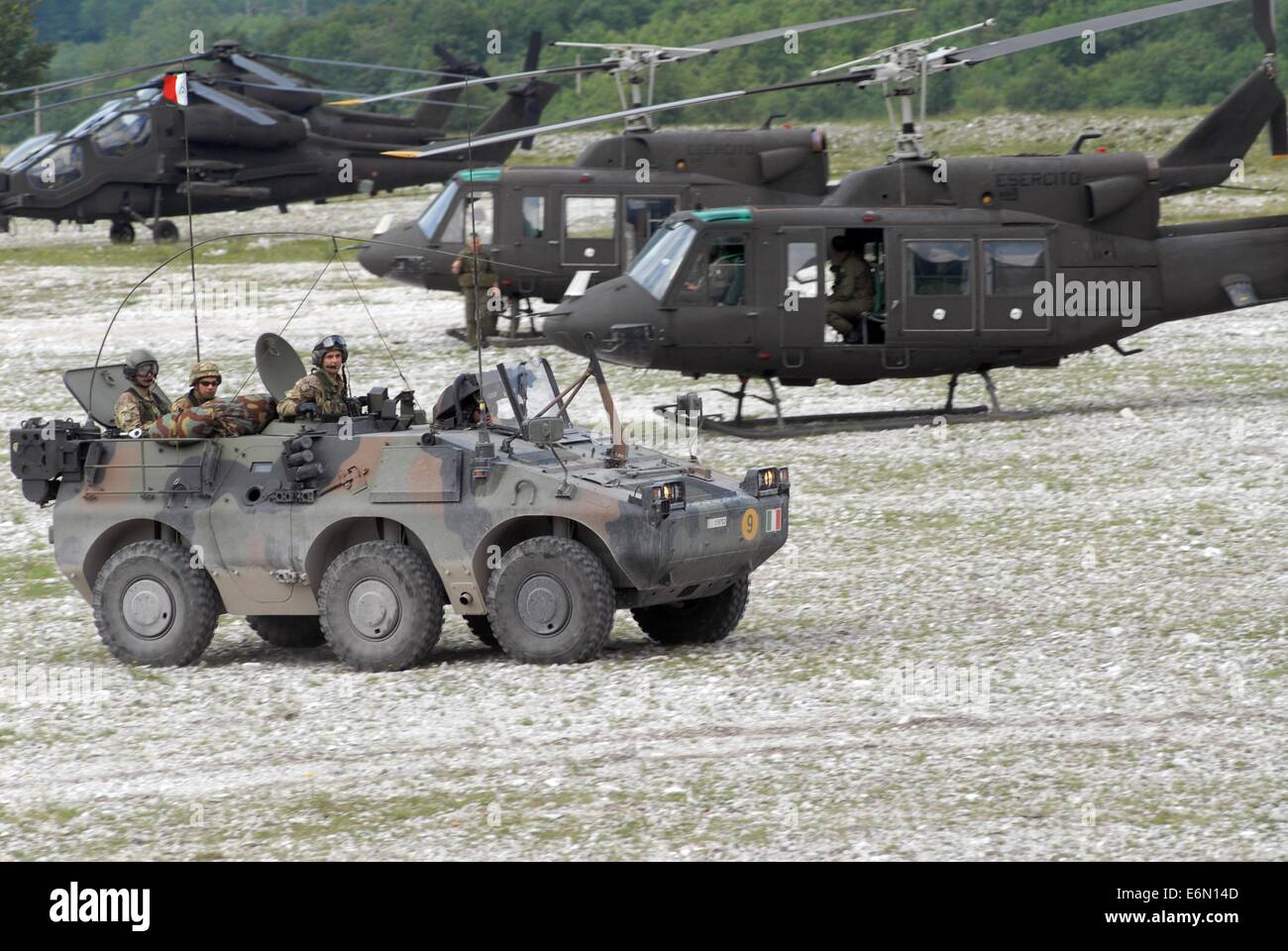 MLF, European Multinational Land Force; Italian army, alpine brigade ...