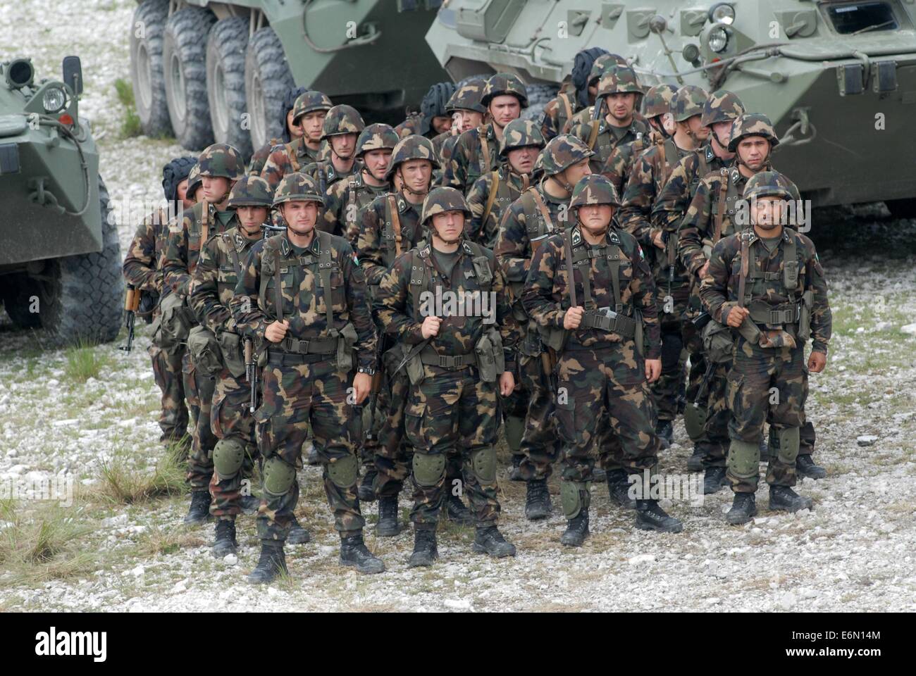 MLF, European Multinational Land Force; soldiers of Hungarian army ...