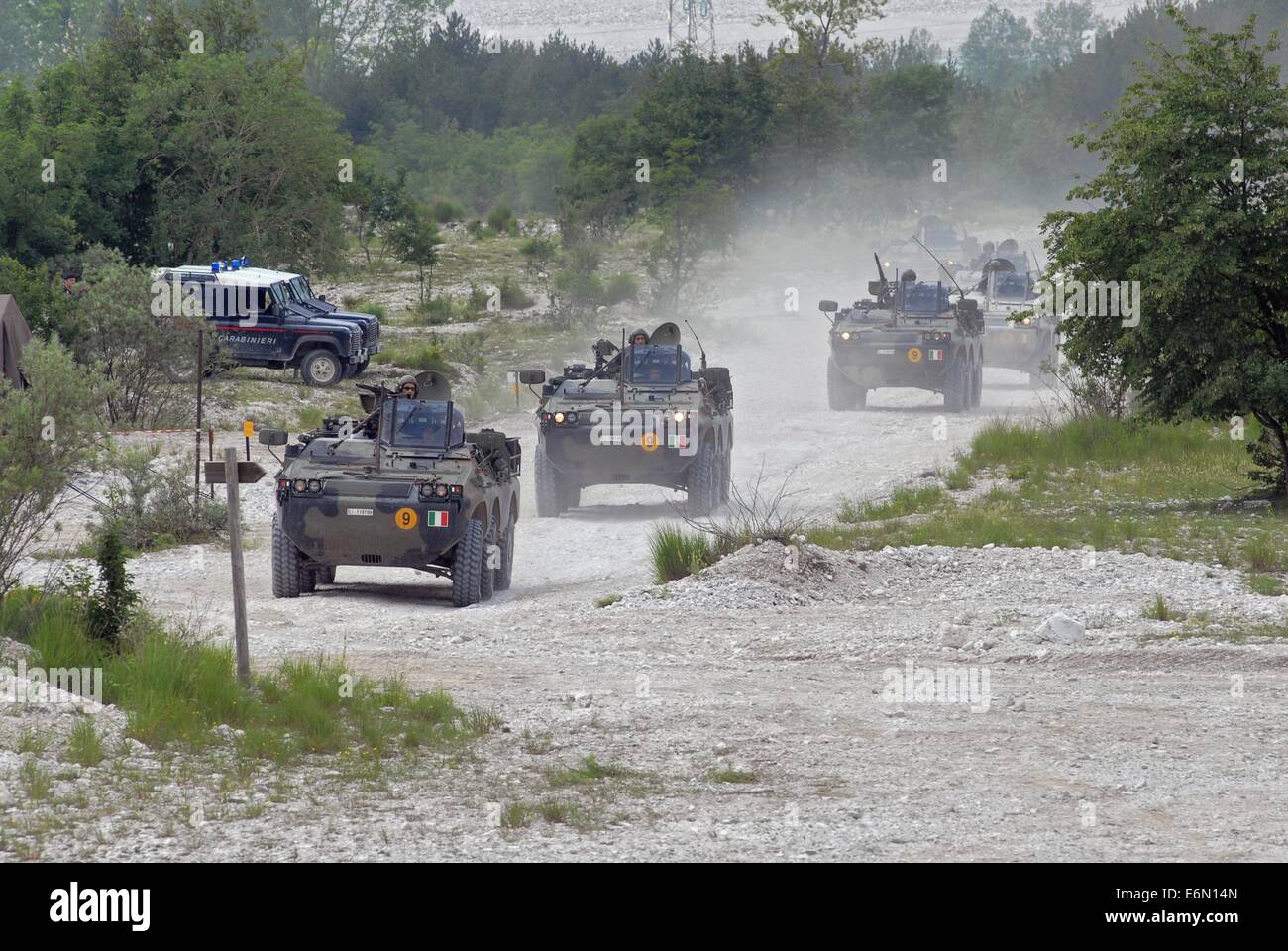 MLF, European Multinational Land Force; Italian army, alpine brigade ...