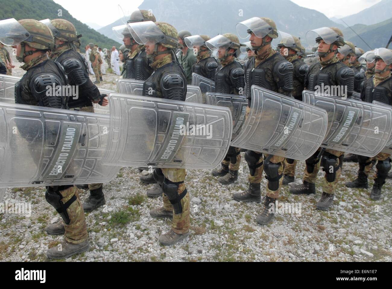 MLF, European Multinational Land Force; Italian Army Mountain brigade ...