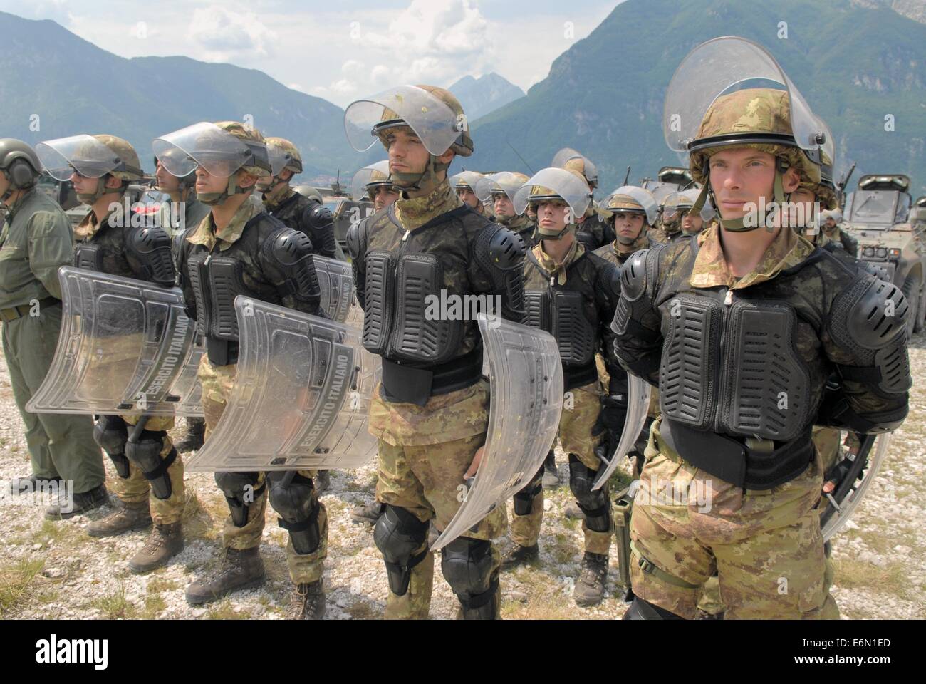 MLF, European Multinational Land Force; Italian Army Mountain brigade ...