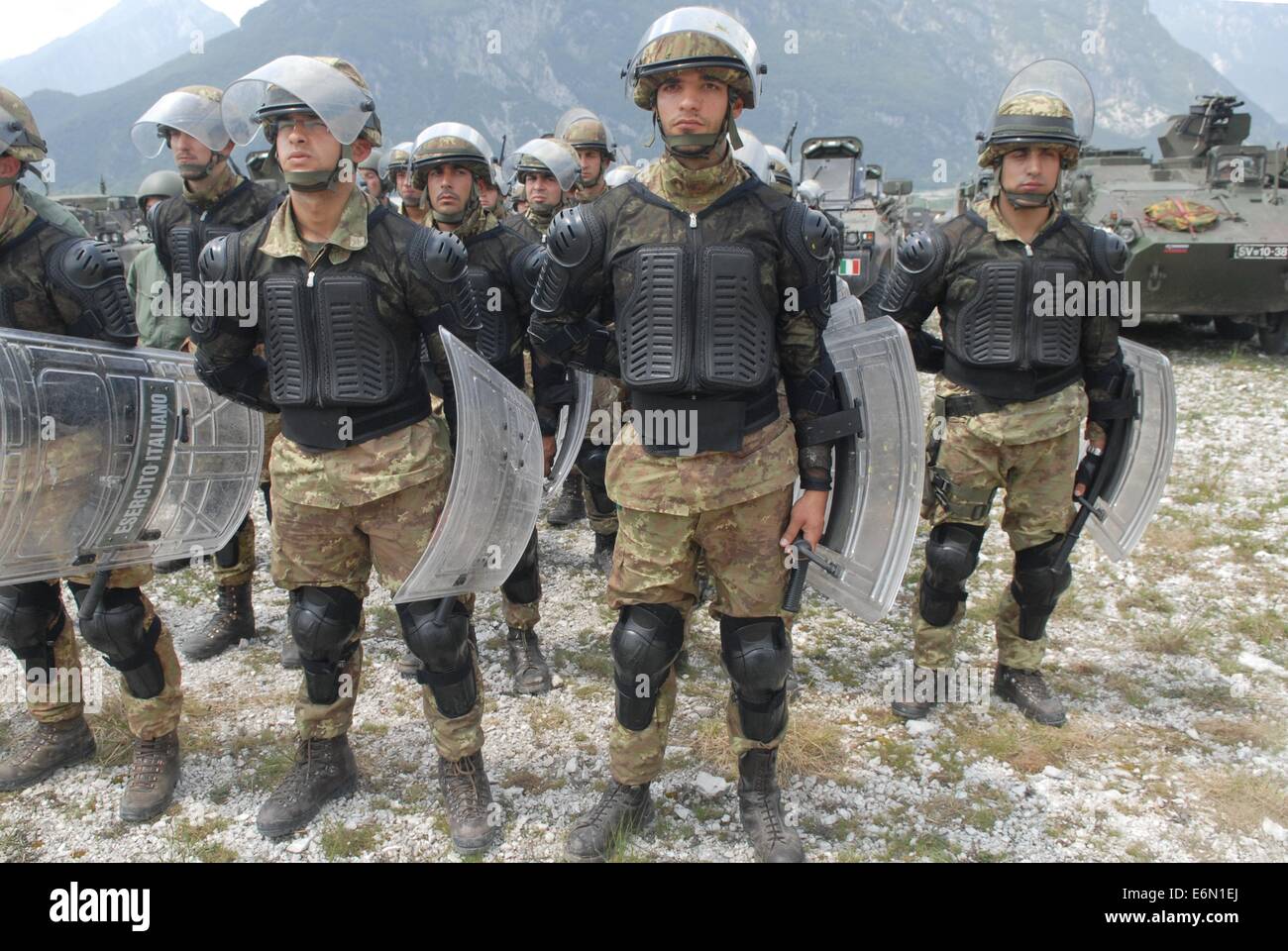 MLF, European Multinational Land Force; Italian Army Mountain brigade ...