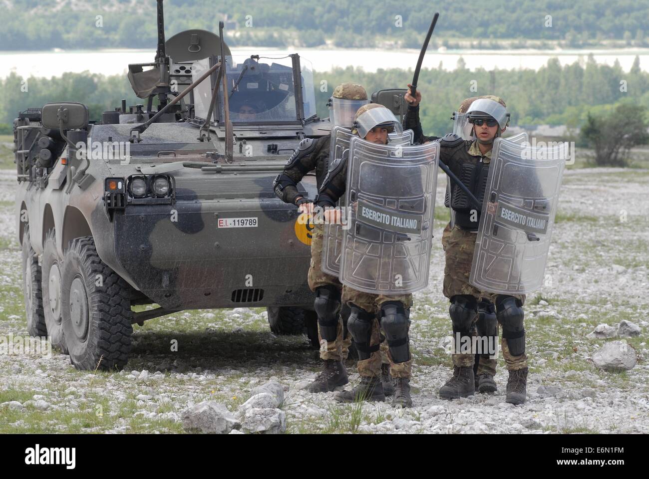 MLF, European Multinational Land Force; Italian Army Mountain brigade ...