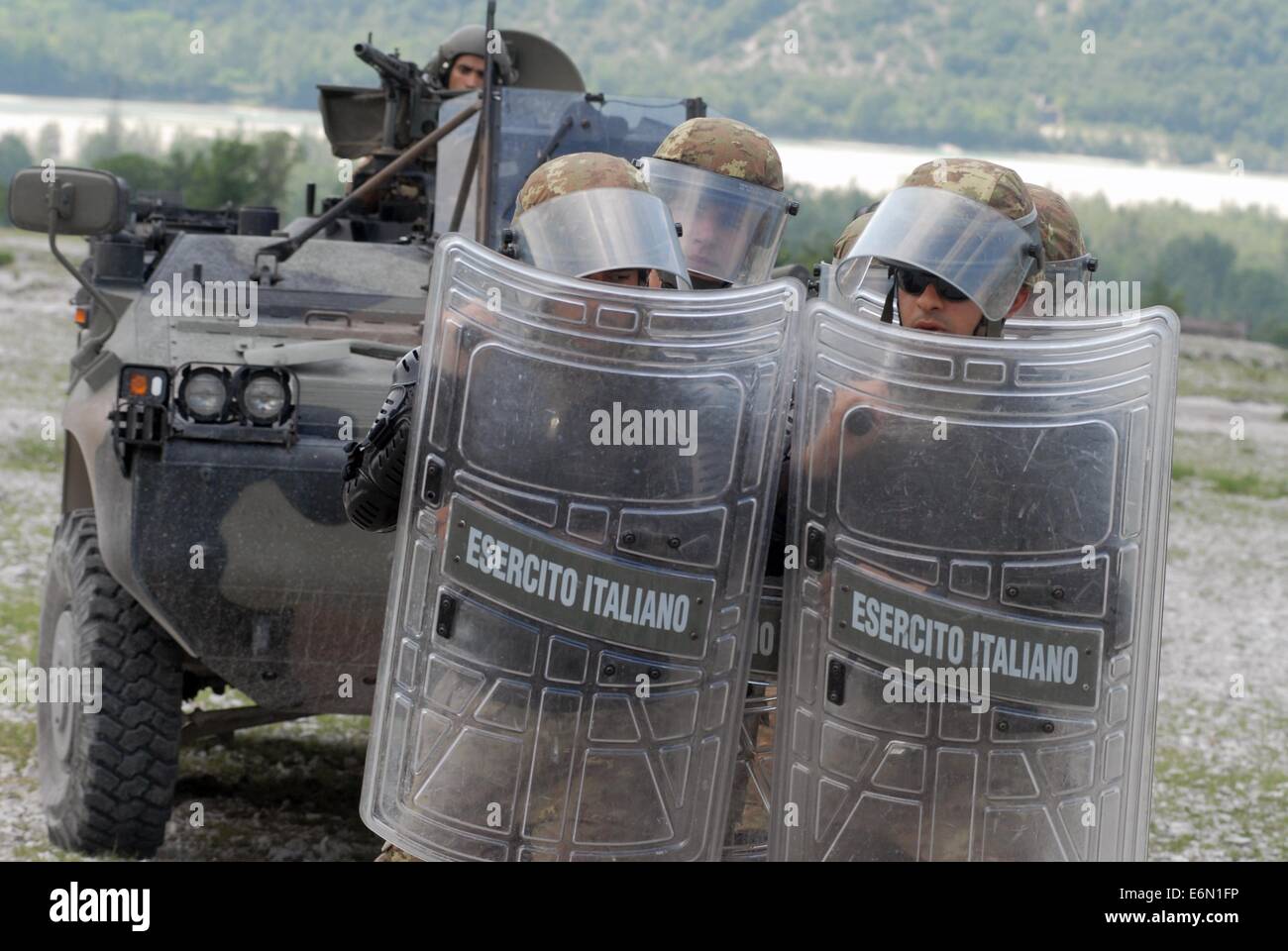 MLF, European Multinational Land Force; Italian Army Mountain brigade ...