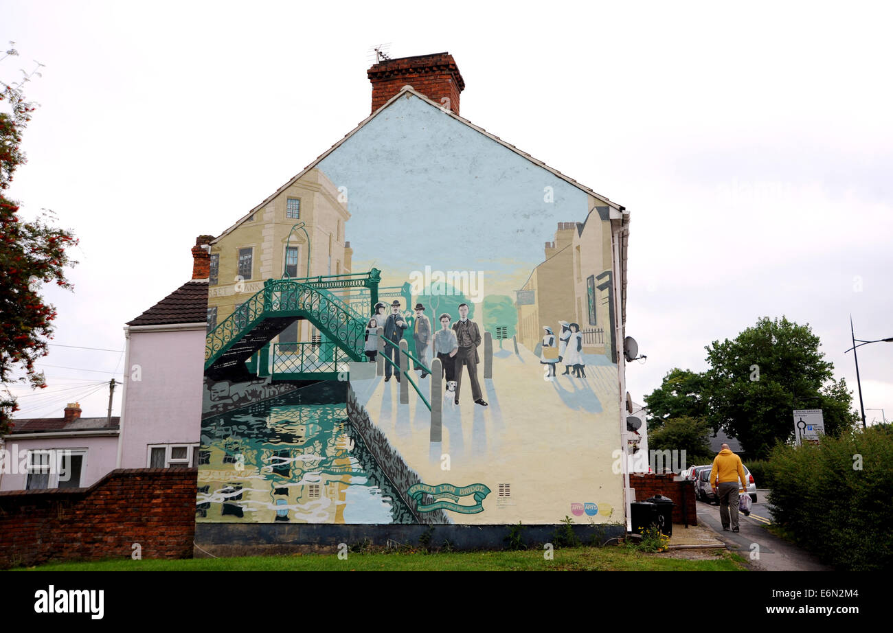 Swindon Wiltshire UK - Terraced house with Ken White's Golden Lion ...