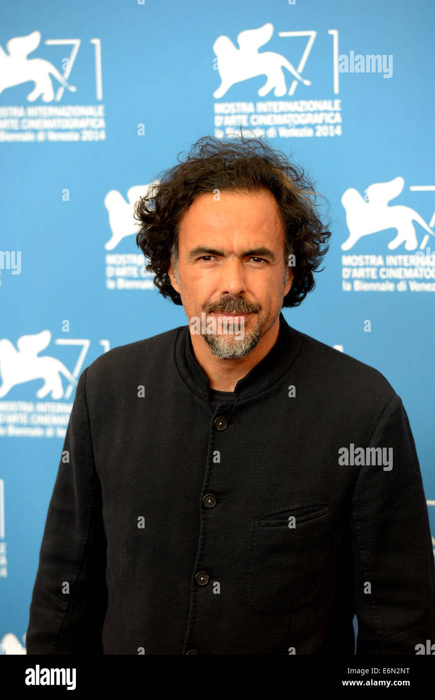 Venice. 27th Aug, 2014. Director Alejandro Inarritu poses during the ...