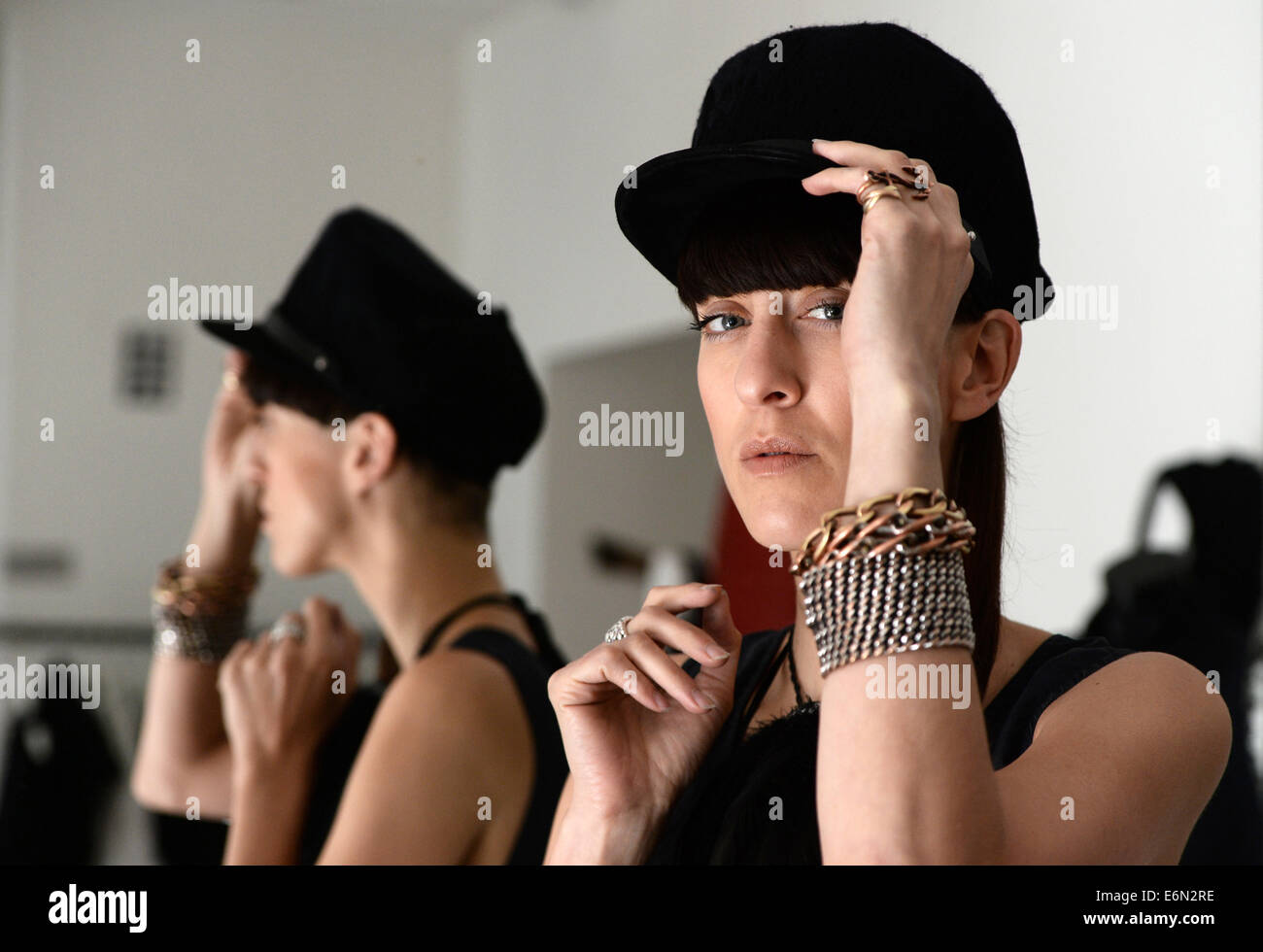 EXCLUSIVE - Berlin fashion designer Esther Perbandt is pictured in her ...