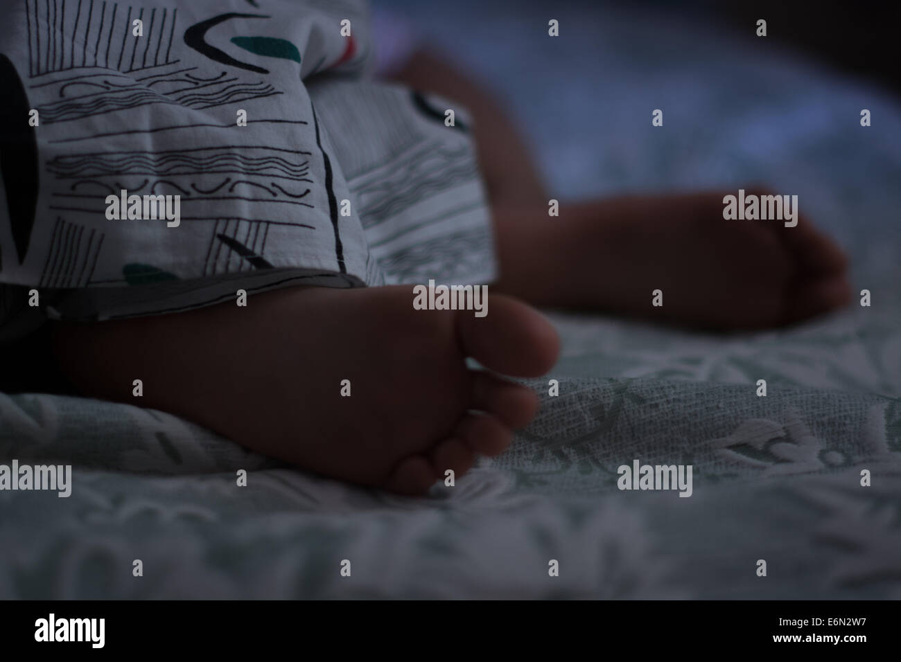 childs sleeping feet Stock Photo - Alamy
