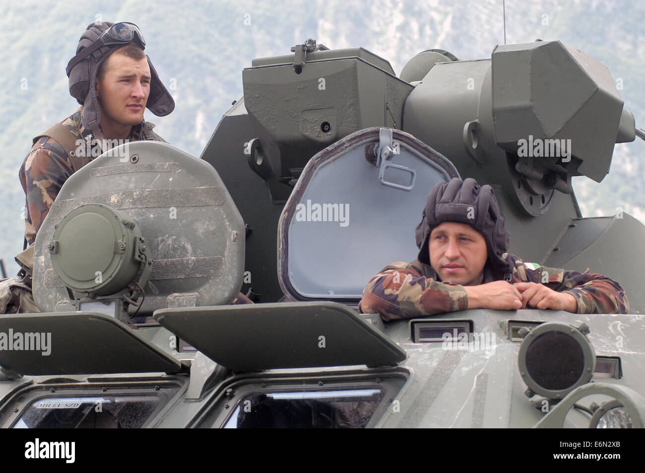 MLF, European Multinational Land Force; soldiers of Hungarian army ...
