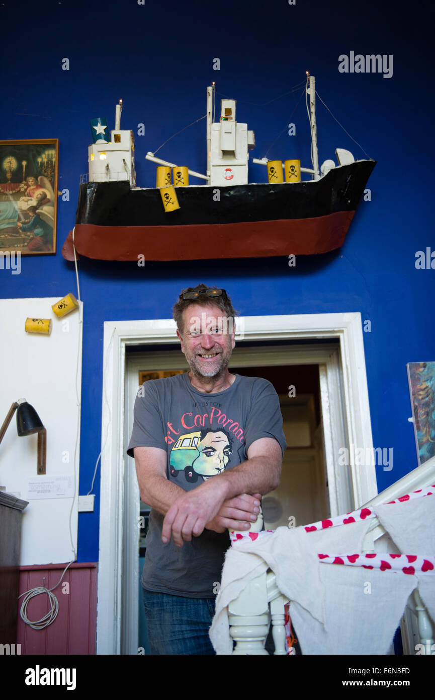 ANDY HAZELL, animatronics sculptor, in his studio at The Old School ...