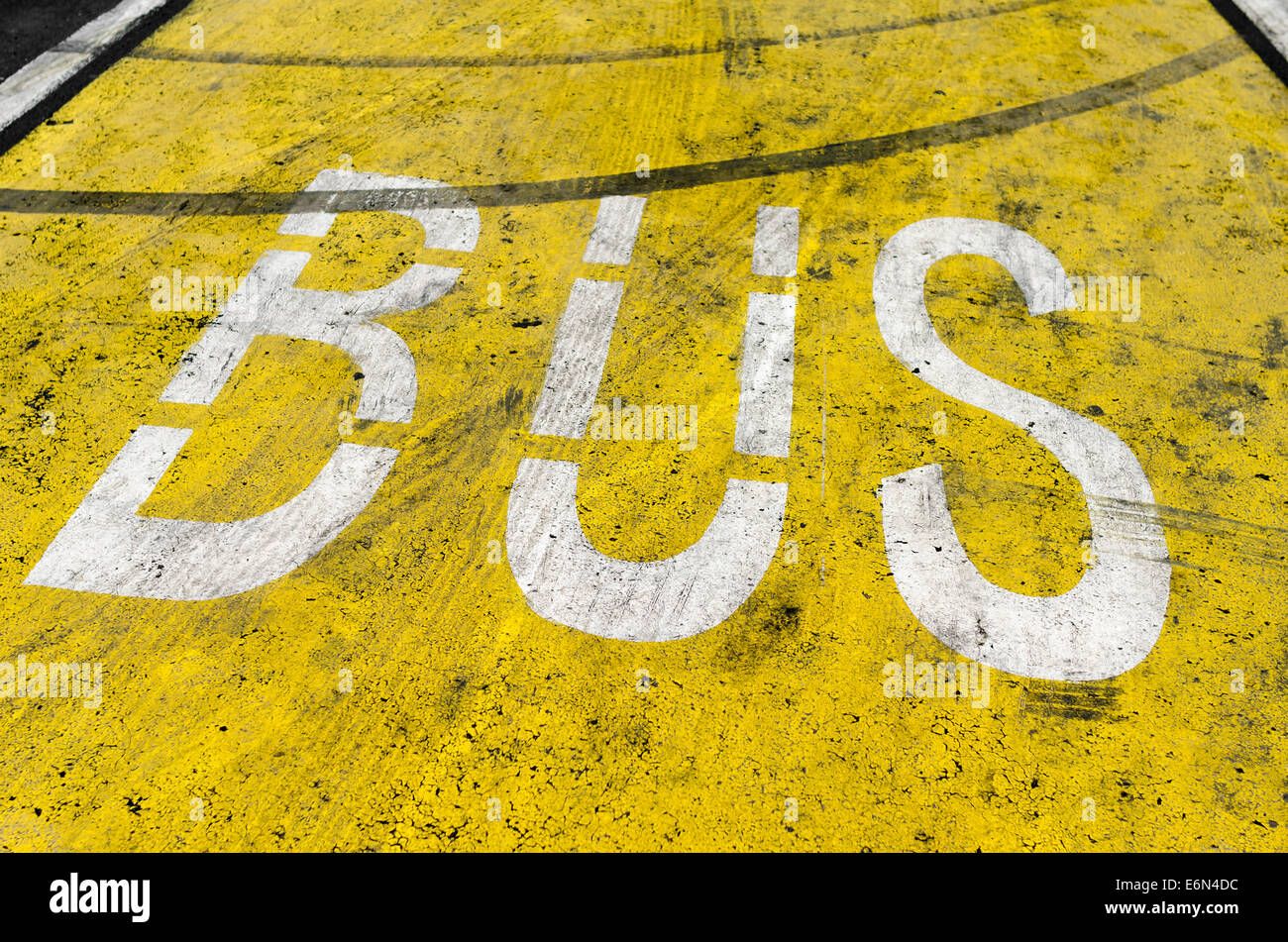 Stop sign on road surface hi-res stock photography and images - Alamy