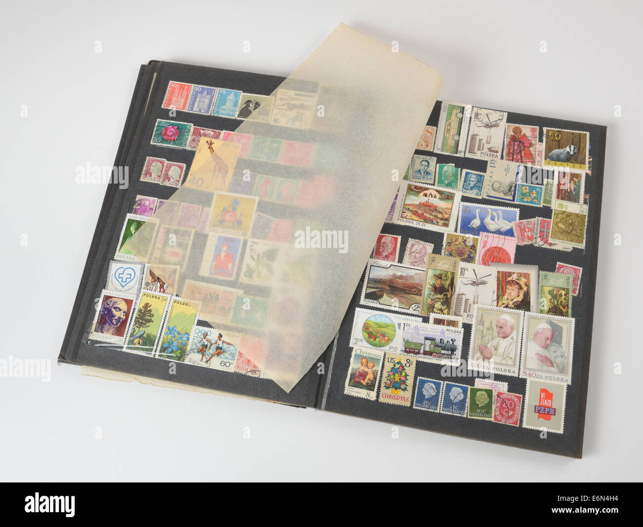 Stamp album hi-res stock photography and images - Alamy
