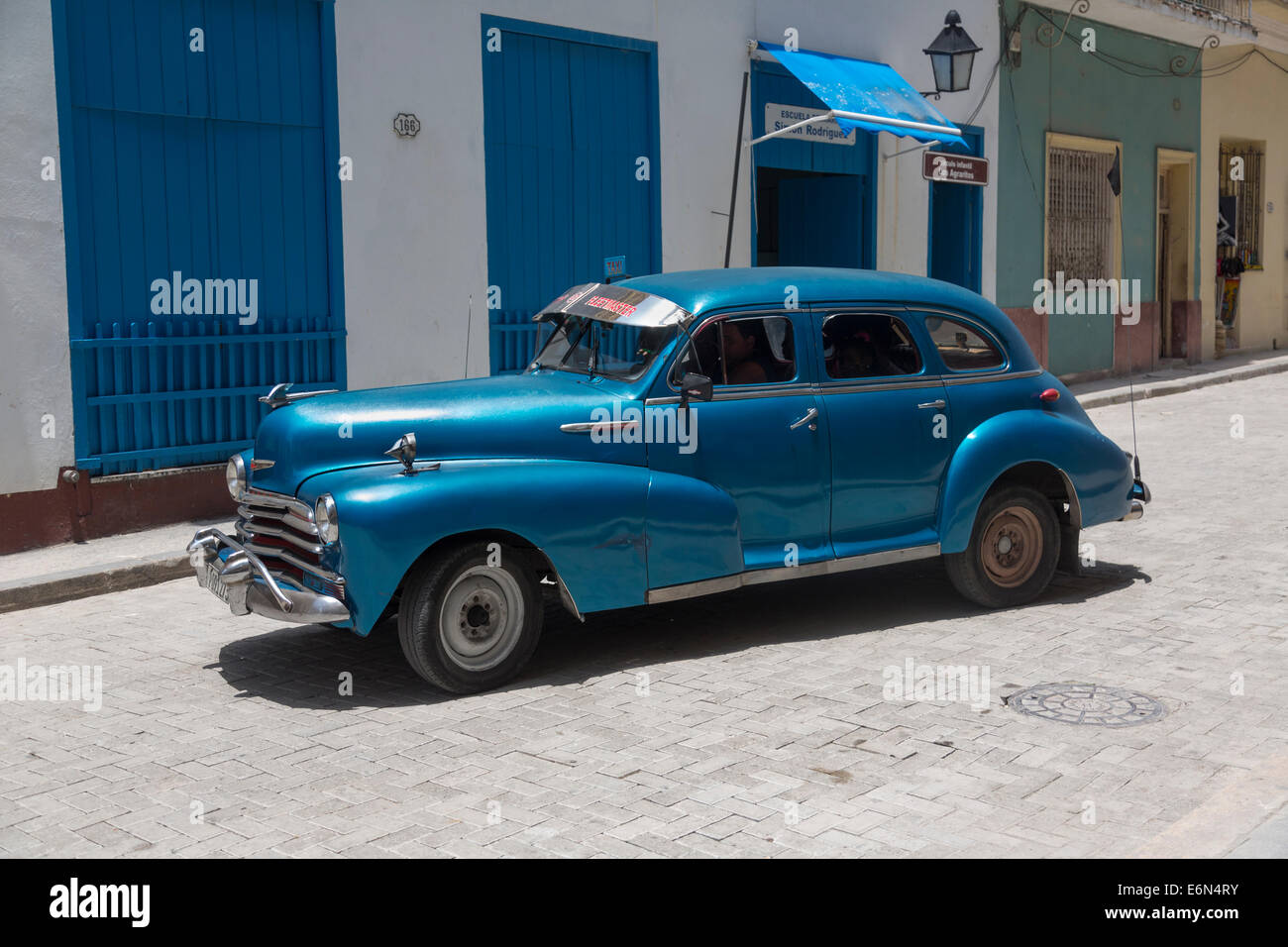 old 1950s Chevrolet car, Havana, Cuba Stock Photo - Alamy