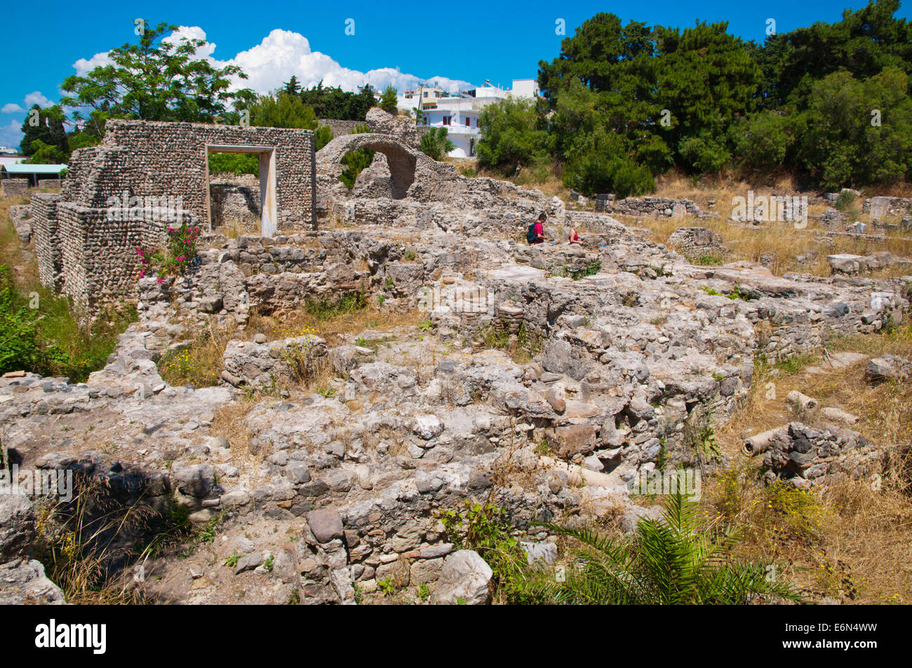 Western excavations, ancient ruins, Kos town, Kos island, Dodecanese ...