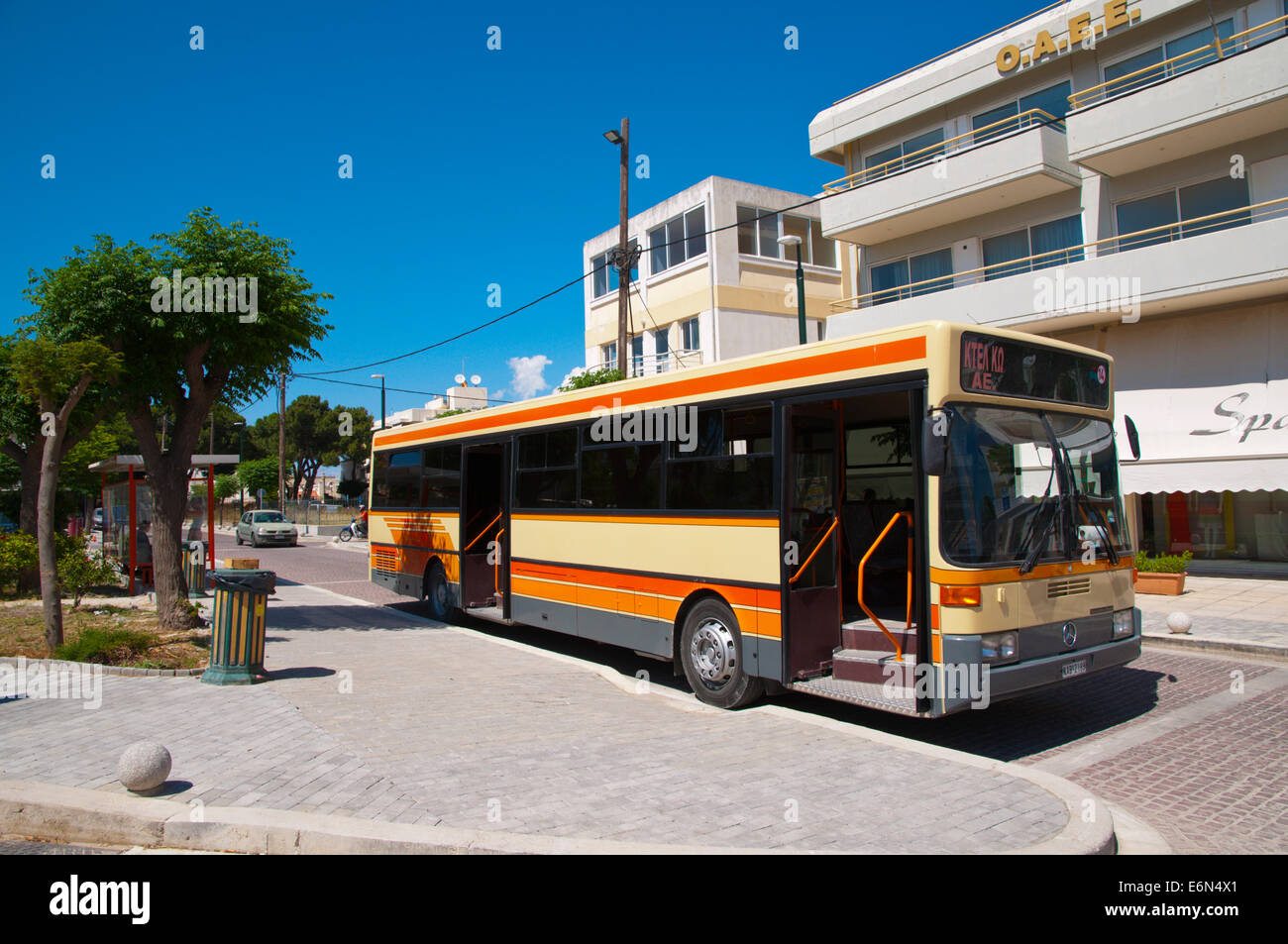 KTEL, the long distance bus station, Kleopatras street, Kos town, Kos ...