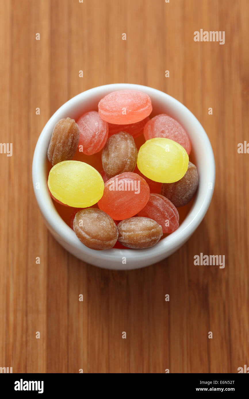 Sweets (sugar-candy) in a bowl Stock Photo - Alamy