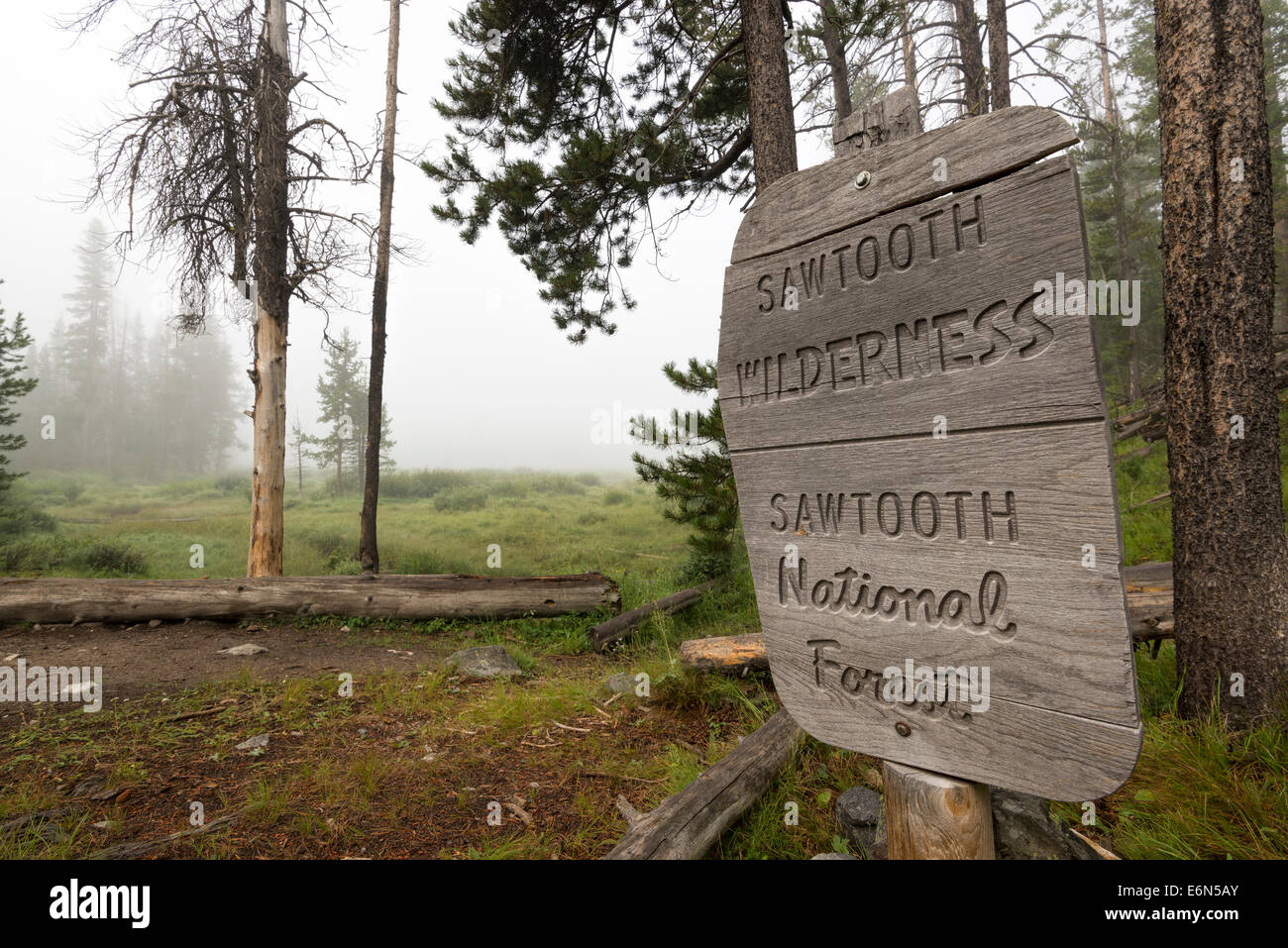 Sawtooth national recreation area sign hi-res stock photography and ...