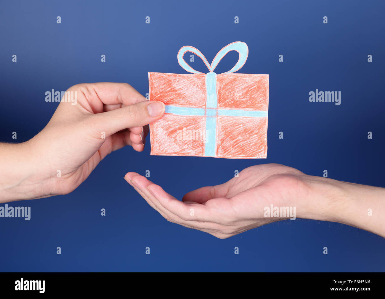 Hand giving paper another hand hi-res stock photography and images - Alamy
