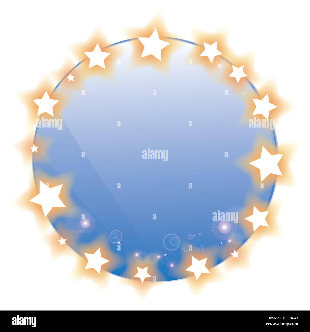 abstract wolrd with gold star on a white background Stock Photo - Alamy