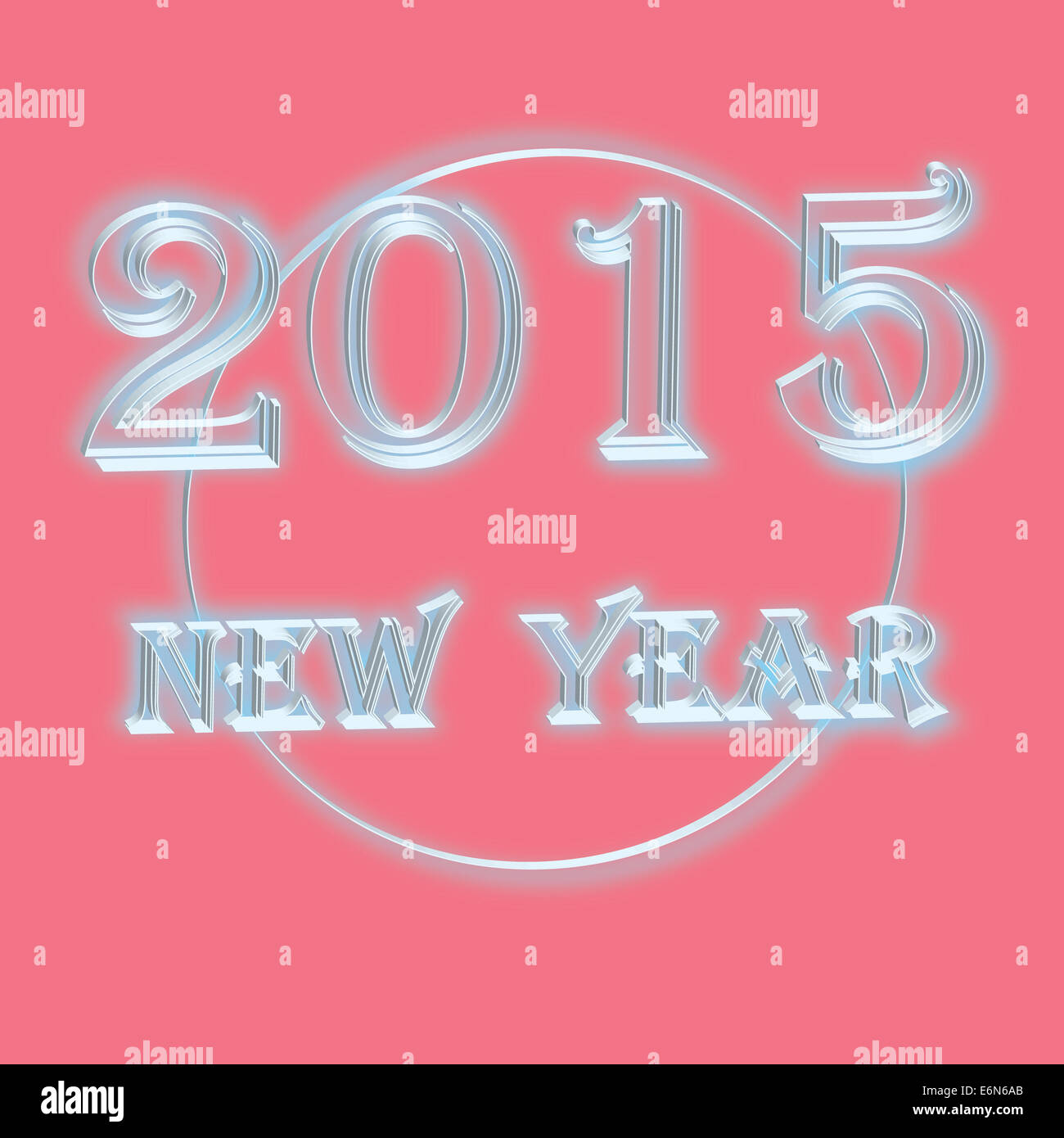 New year 2015 Text on a pink background Stock Photo - Alamy