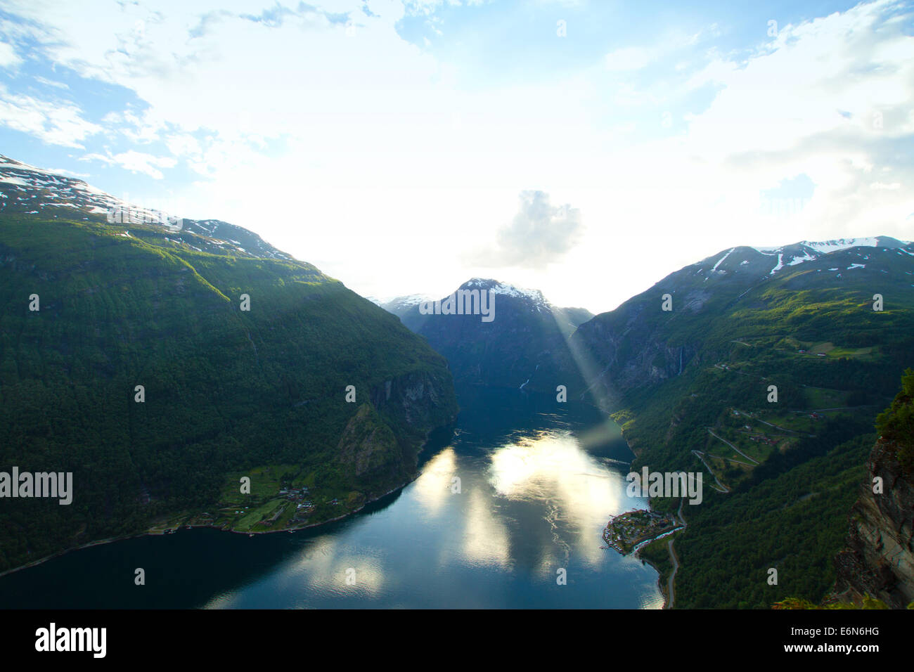 scenic landscapes of the northern Norwegian fjords Stock Photo - Alamy