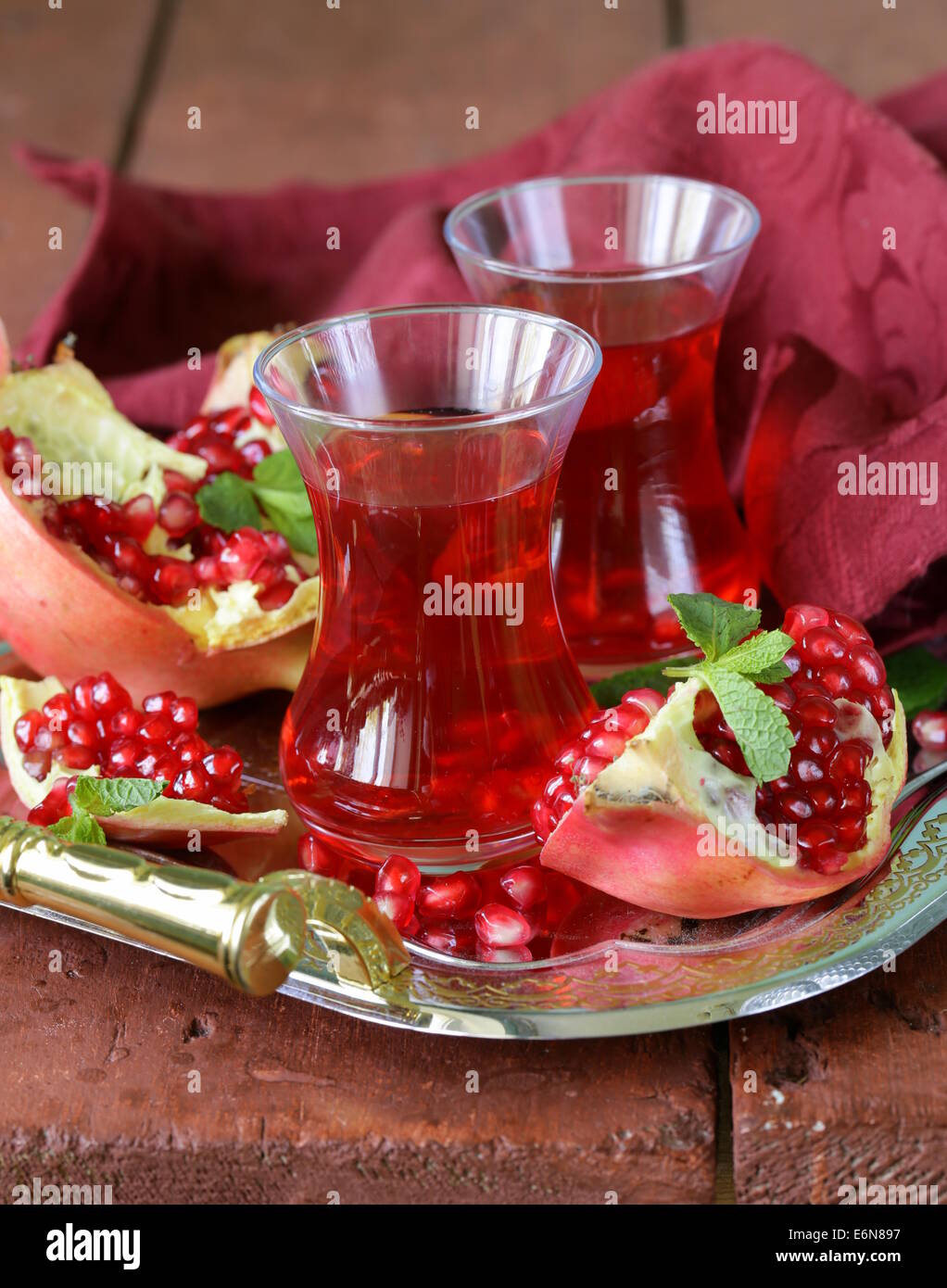 Pomegranate fruit cups hi-res stock photography and images - Alamy