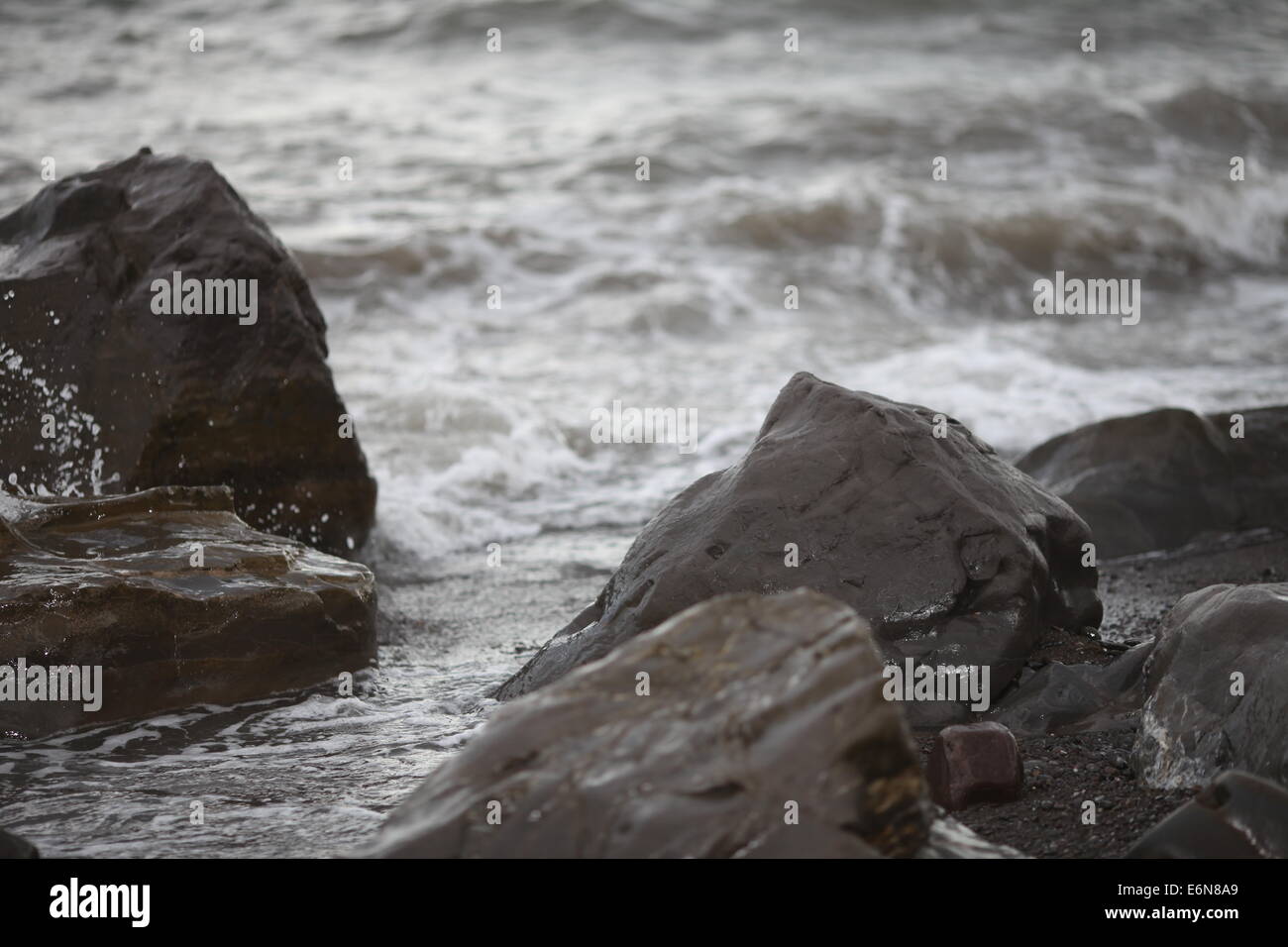 Tropical ocean shore large stones hi-res stock photography and images ...