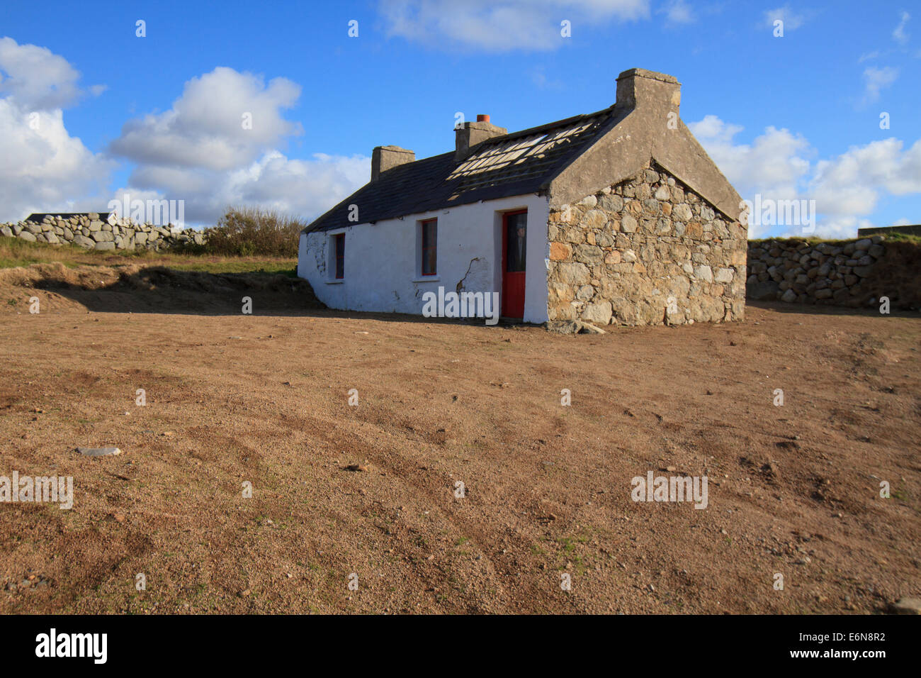 Derelict Abandoned Old Irish Cottage High Resolution Stock Photography ...